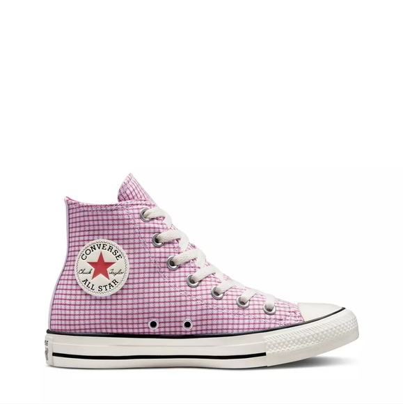 Converse | Shoes | Converse Chuck Taylor Allstar Hi Plaid Violet ...